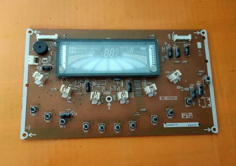 Panasonic air conditioning indoor unit display control panel A743175 ...