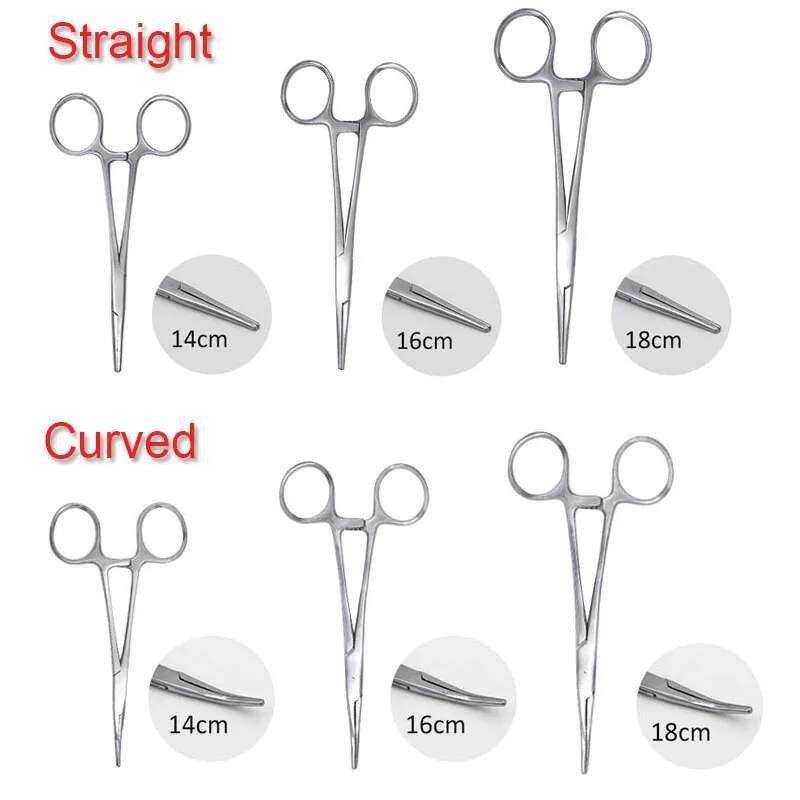 Hemostatic 1Pc Vascular Clips Surgical Suturing Forces Curved/Straight ...