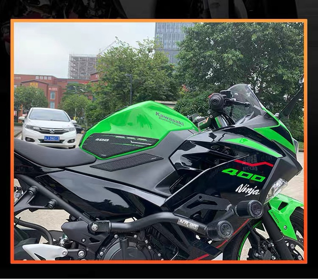 Kawasaki Z400 Tank Pad Protector Sticker Rubber Decal Gas Fuel Knee ...