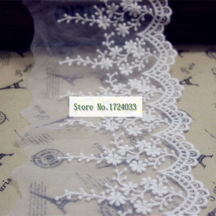 Libreng barko 5yard/lotong lace bulaklak embroidery lace accessories ...