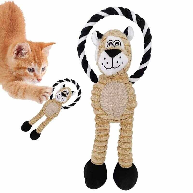 Rope Plush Dog Toy Pet Toys For Dental Chewers Puppy Teething Toys For ...