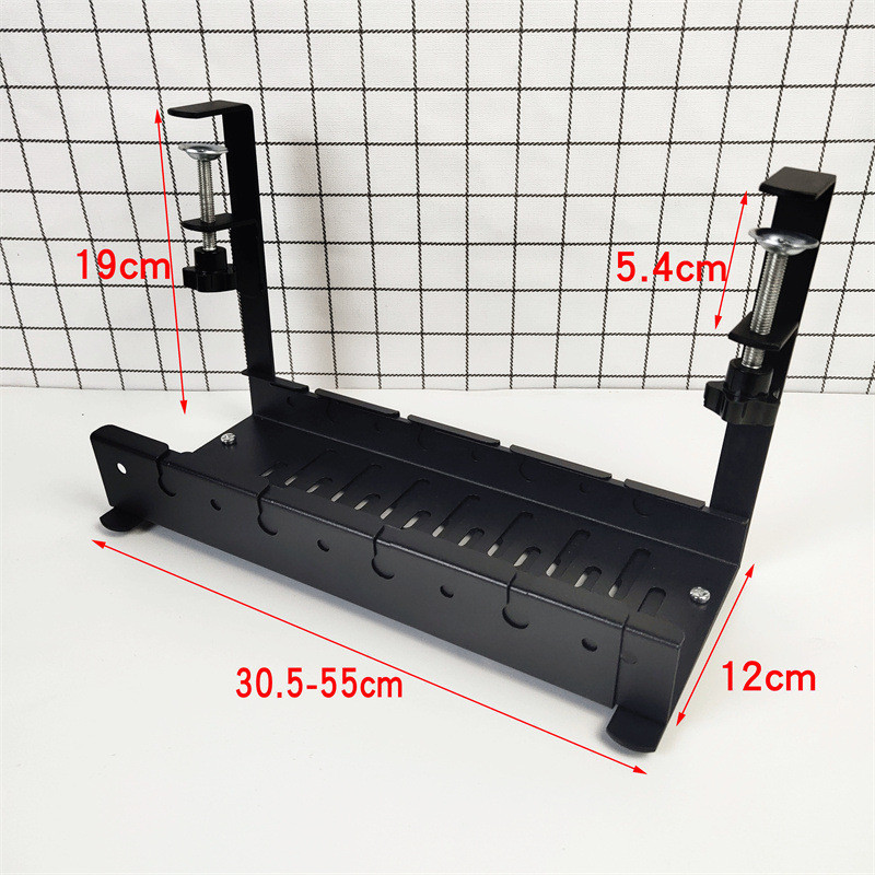Under Desk Cable Management Tray Expandable Cable Storage Rack Socket ...