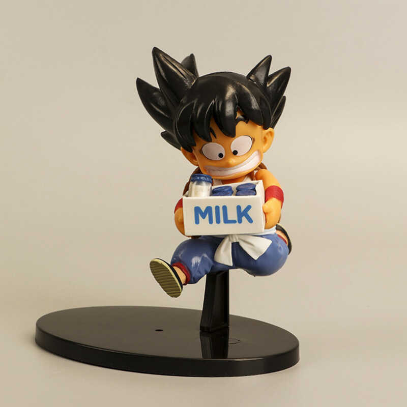 16 cm Anime Dragon Ball Z Little Goku Action Figure Milk Delivery ...