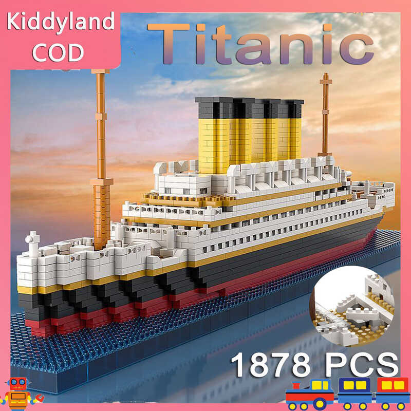 1878 pcs Titanic Model Blocks Building Set Toys for Children Assembly ...