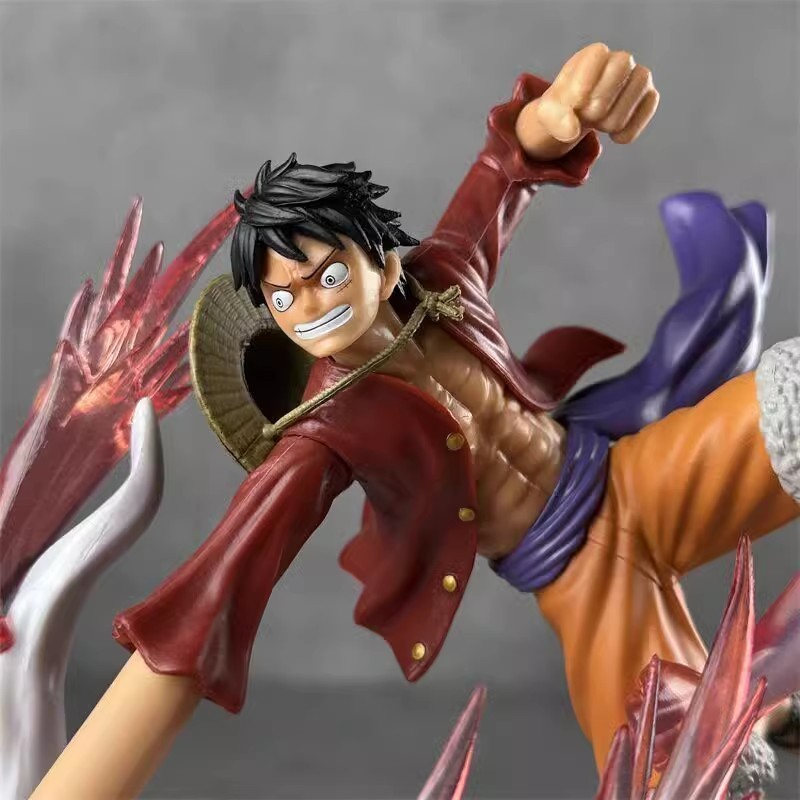 One Piece GK Battle Scene Luffy Rubber Fruit Machine Gun Luffy Anime ...