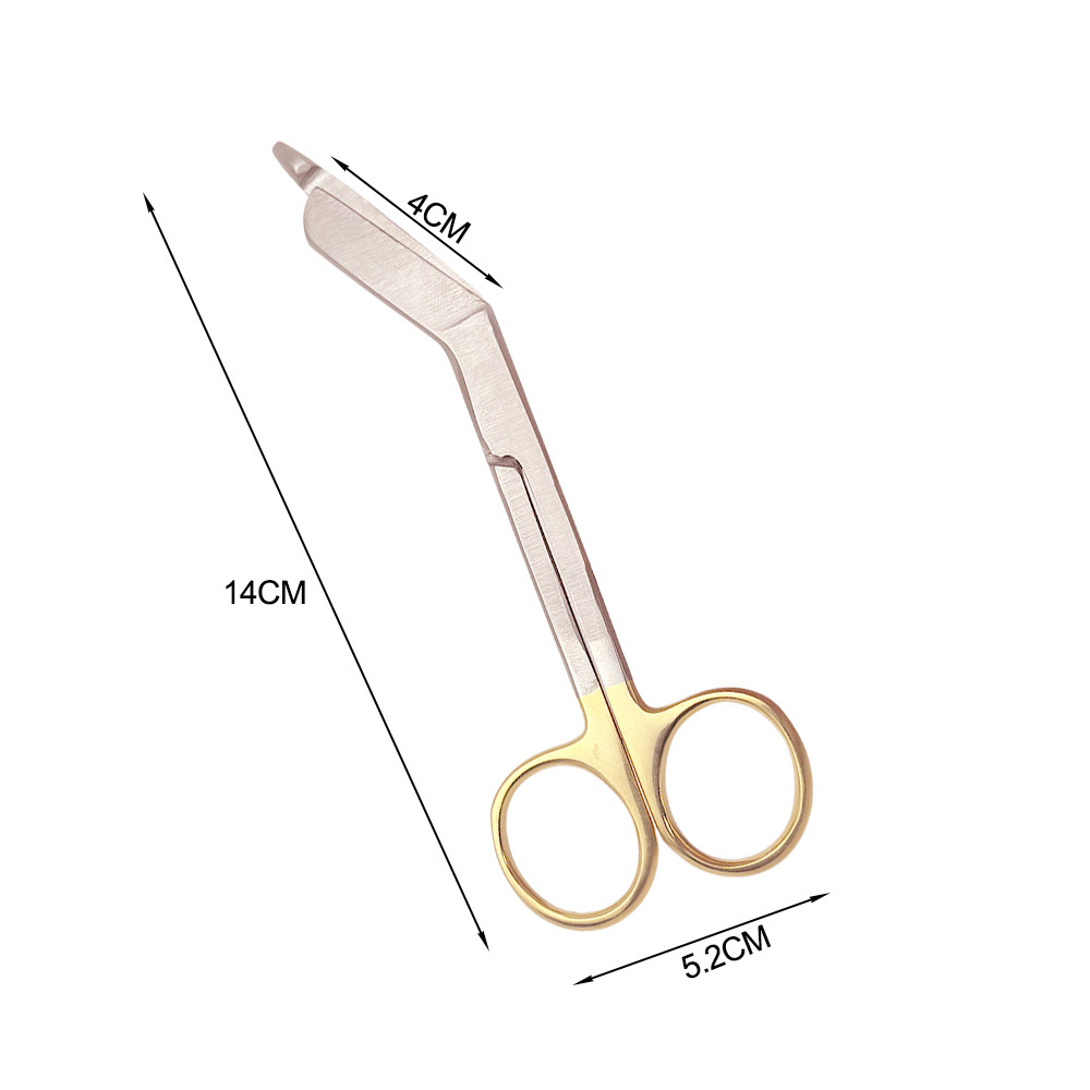 14CM Stainless Steel Gauze Bandage Scissors Dressing Surgical Scissors Household Plaster ...