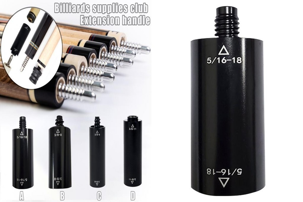 [Ma] Wear-resistant Pool Cue Handle Billiards Cue Extender Premium ...