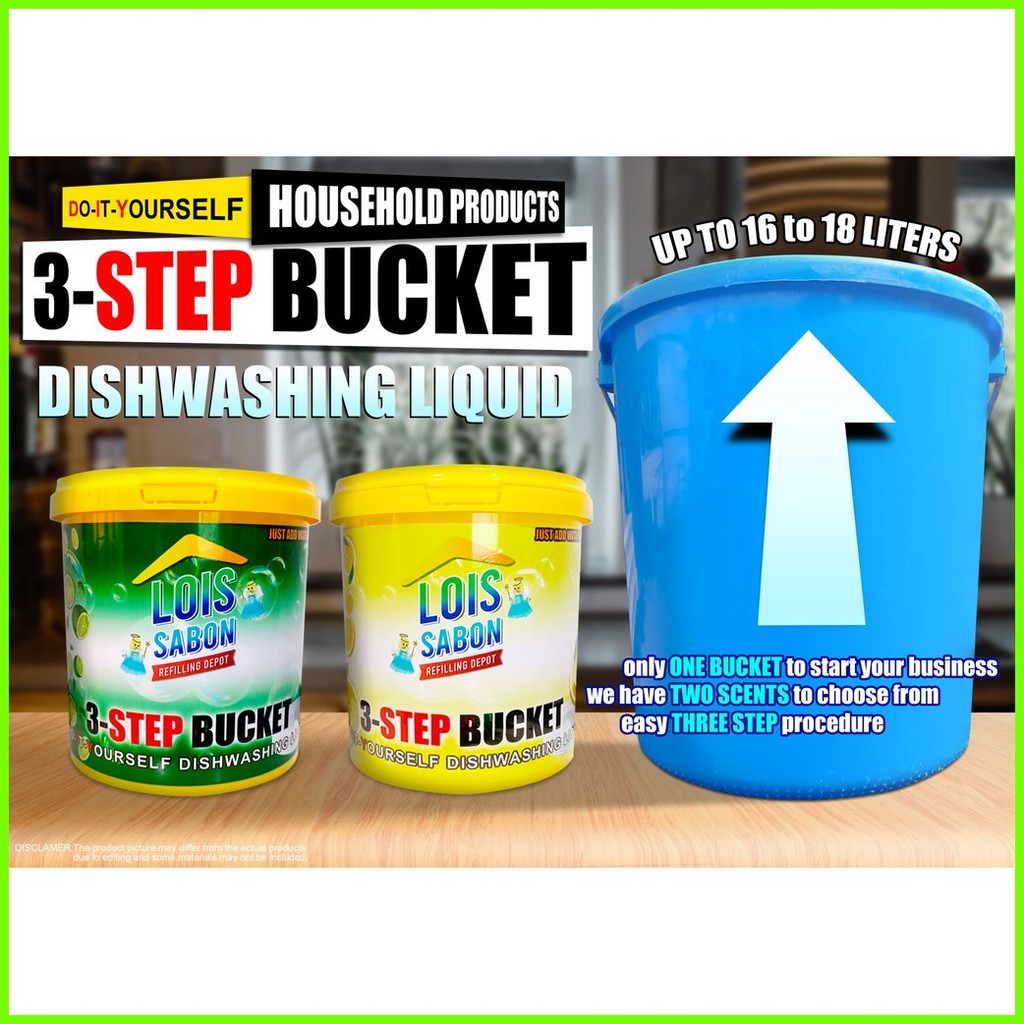3-STEP BUCKET DIY Dishwashing Liquid (Up to 16-18 Liters) FIRST IN PH ...