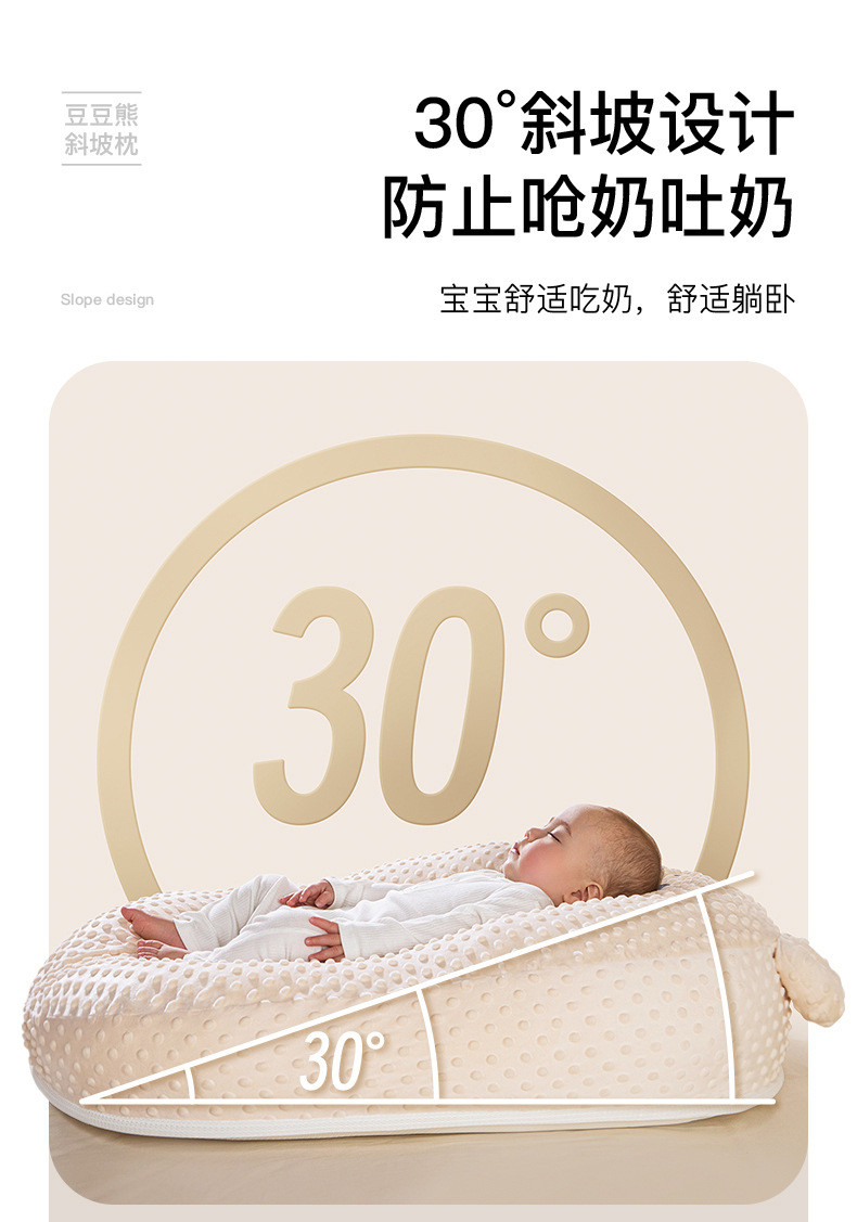 COD Easymama Baby Anti-Spitting Milk Slope Pillow Breastfeeding Double ...