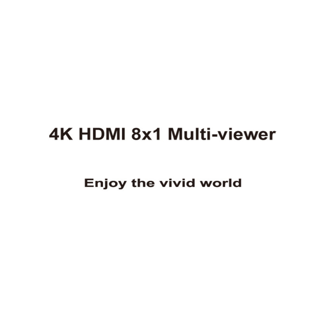 4k 8x1 HDMI Multiviewer 1080p 4x1 Quad Screen Real Time Seamless Switch ...