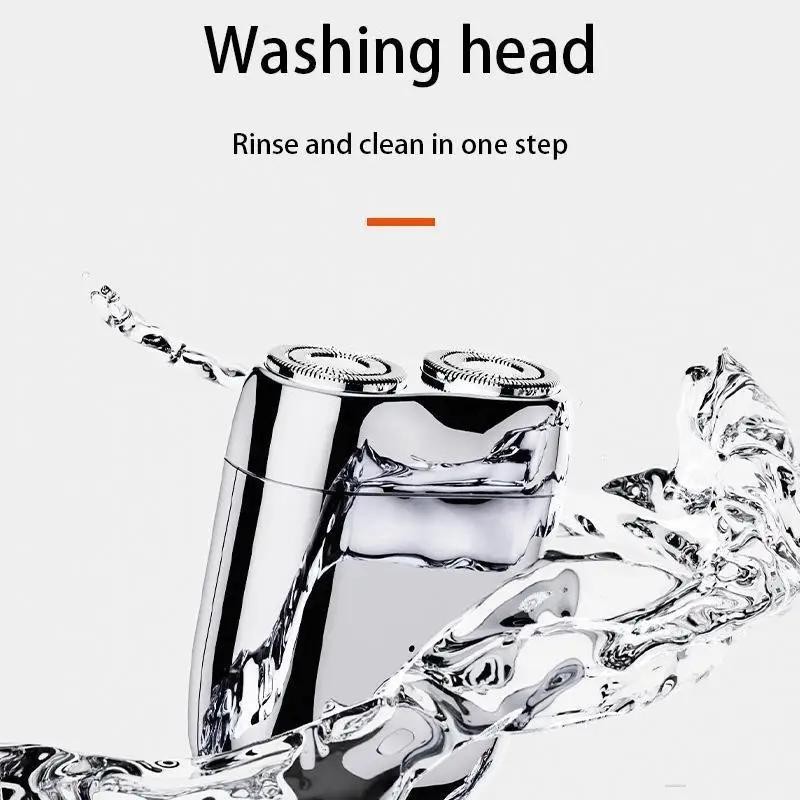 KONKO Portable Electric Shaver for Travel Cordless Face Body Razor ...
