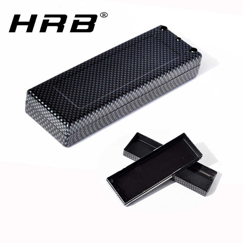 Carbon Fiber Hard Case lipo battery box Orange Black Sheath Banana kaso ...