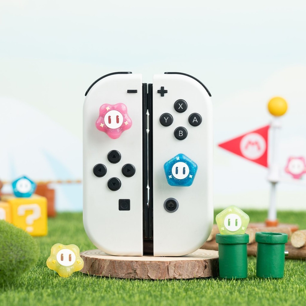 Switch Joycon Thumb Grip Caps Cute Silicone Joystick Cover for Nintendo ...