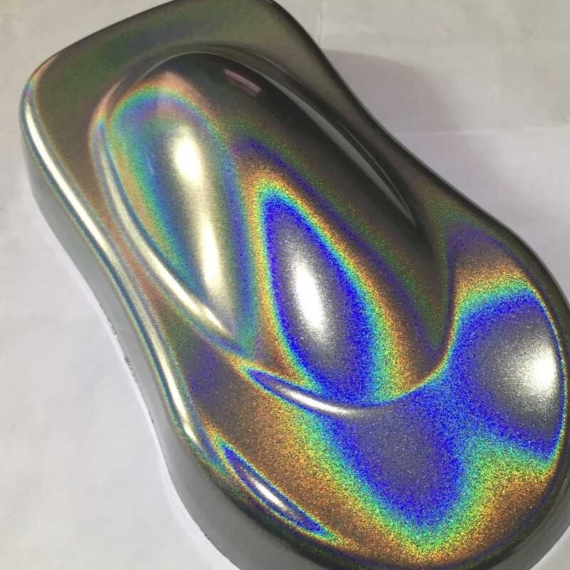1g/Lot Rainbow Effect Holographic Car Paint Pearl Pigment | Shopee ...