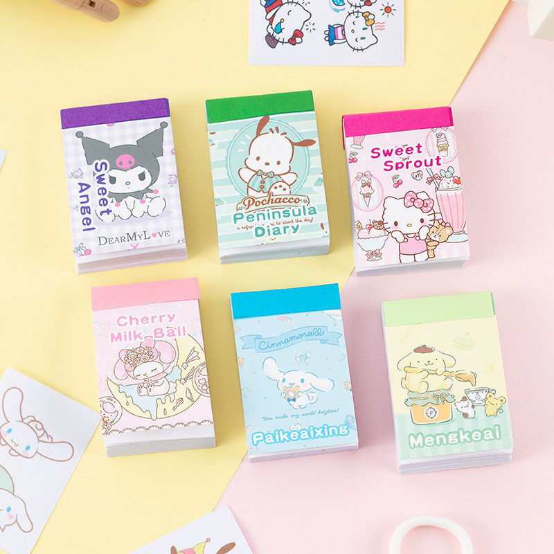 50pcs Cartoon Kuromi Sticker for Notebook Sanrio Cinnamoroll Stickers ...