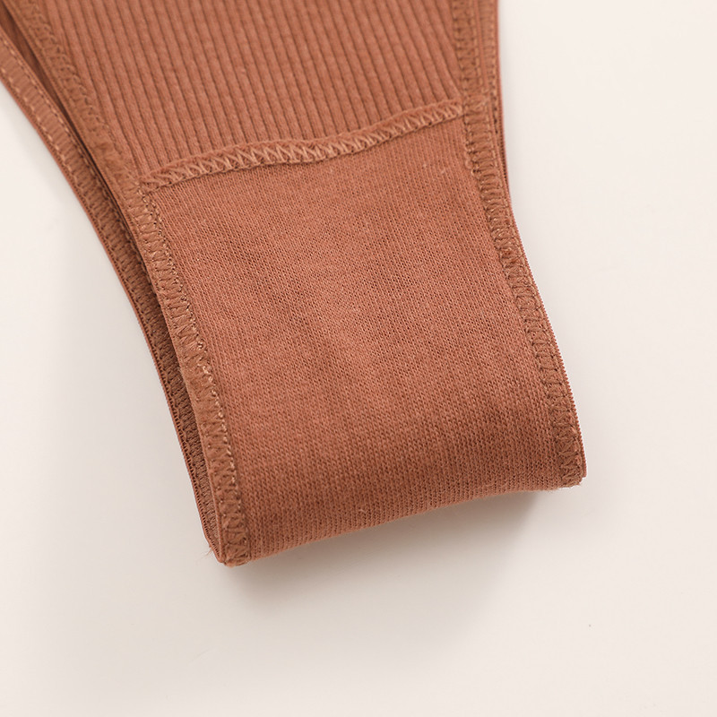 FINETOO Cotton Panties for Women Thong Underwear Solid Color Intimates ...