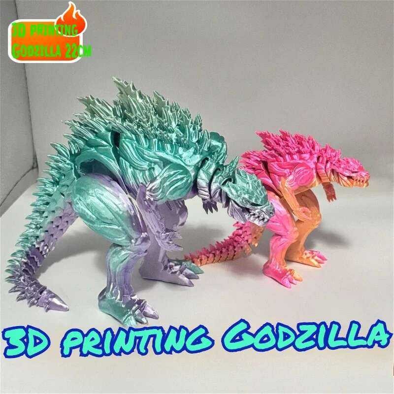 Xj 3D Printed Muscle Large Size Godzilla Monster Figure Action Joint ...