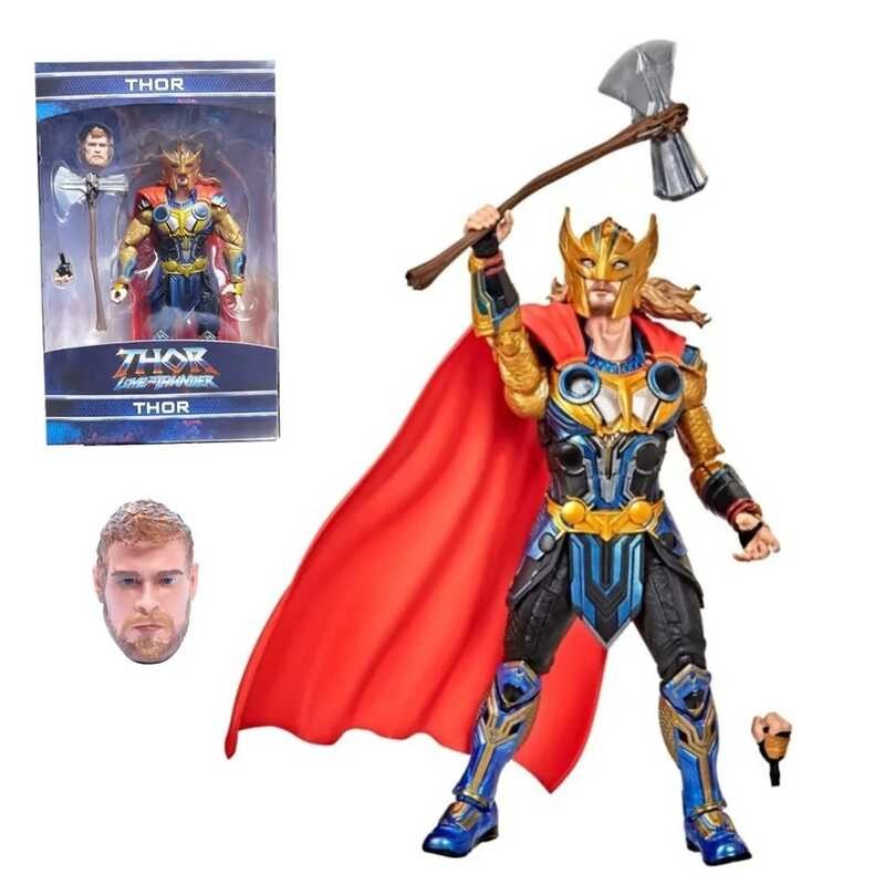 Avengers: ♡ Thor 6-Inch Armored Thor Mobile Doll Model Doll Set Set ...