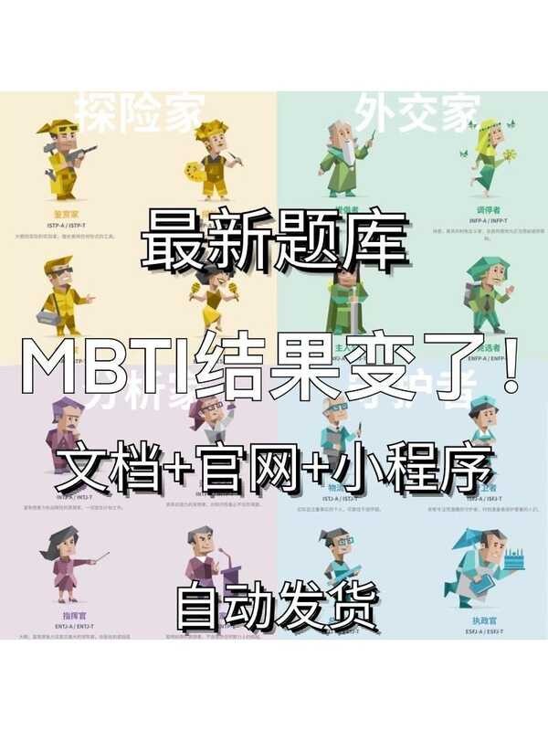 MBTI Occupational Type 16 Personality Test Questions 2024 Question Bank ...