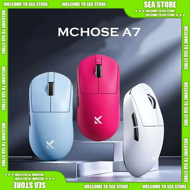 MCHOSE A7 Pro Ultra Series Bluetooth Wireless Lightweight Gaming Mouse Paw3950 Custom 8K E ...