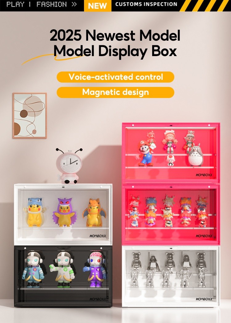 Acrylic Display Case Popmart Storage Organizer Transparent Boxes ...