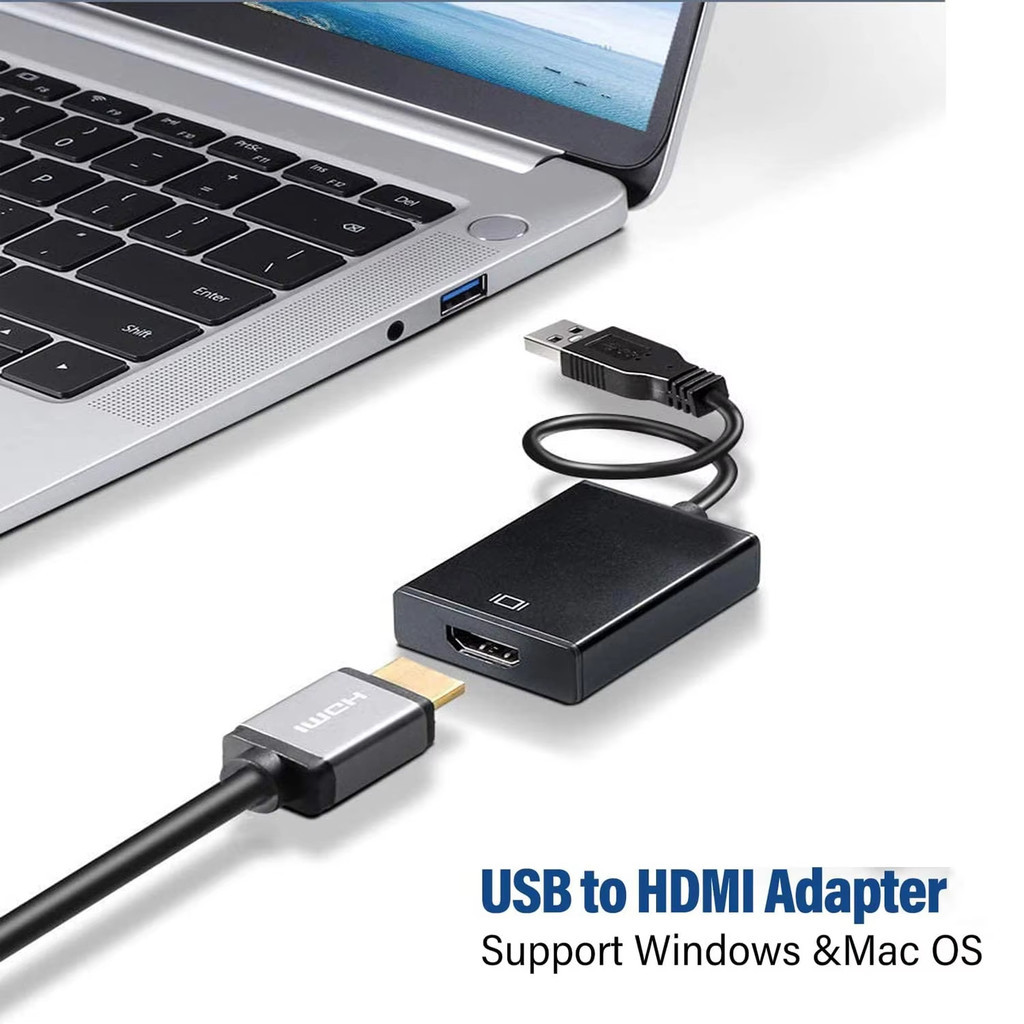 [Ready Stock] 1080P USB 3.0 to HDMI-Compatible Converter Multi Display ...