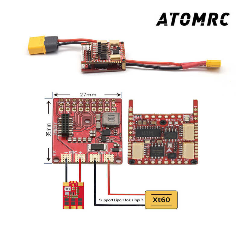 RC ATOMRC Fixed Wing Flight Controller F405 NAVI Mini RC Drone ...
