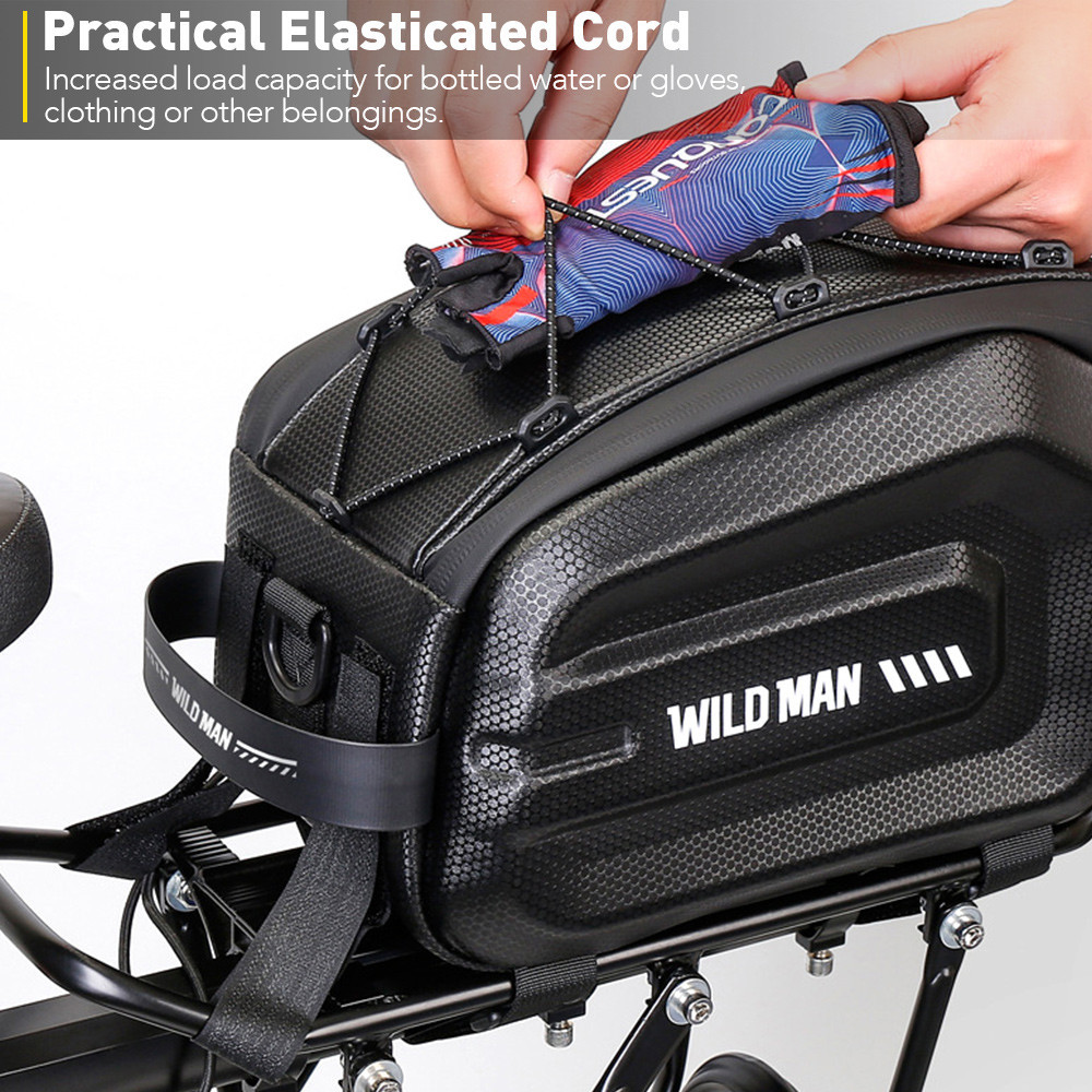 Newboler Bicycle Bag 4L EVA Hard Shell Bike Rear Seat Bag Waterproof ...