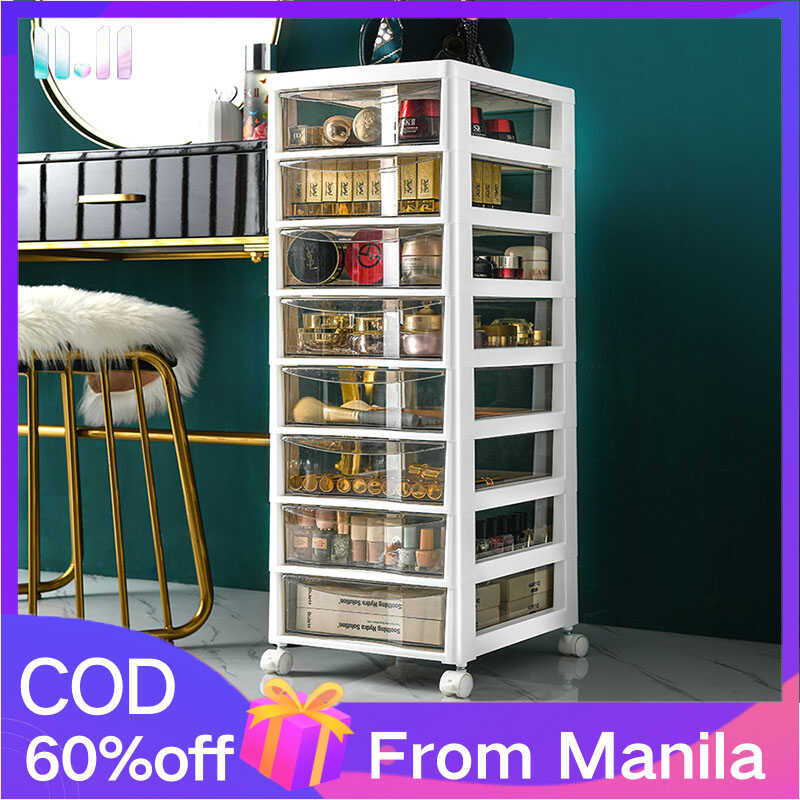 Multi Layer Office Drawer Desk Storage Rack Box Cabinet Movable Trolley
