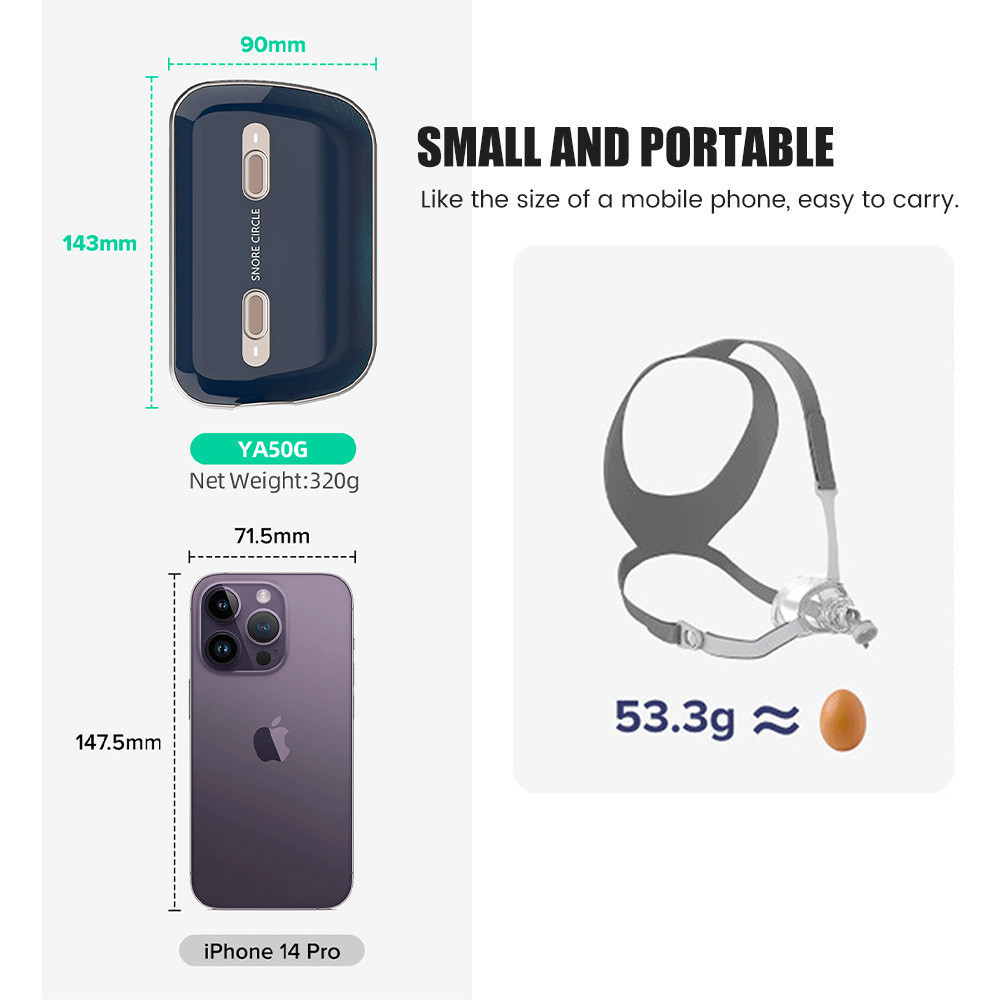 CPAP Machine Ventilator CPAP With Humidifier Nasal Mask Tubing and ...