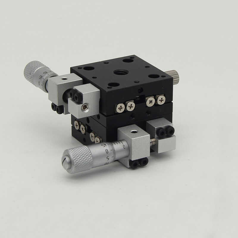 XY Axis 50*50mm Knob Micrometer stage Guide Rail Type Platform Manual ...