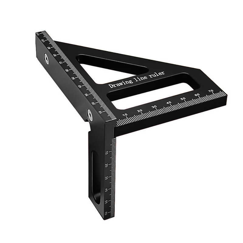 Carpenter - Woodworking Square Protractor Aluminum Miter Triangle 3D ...
