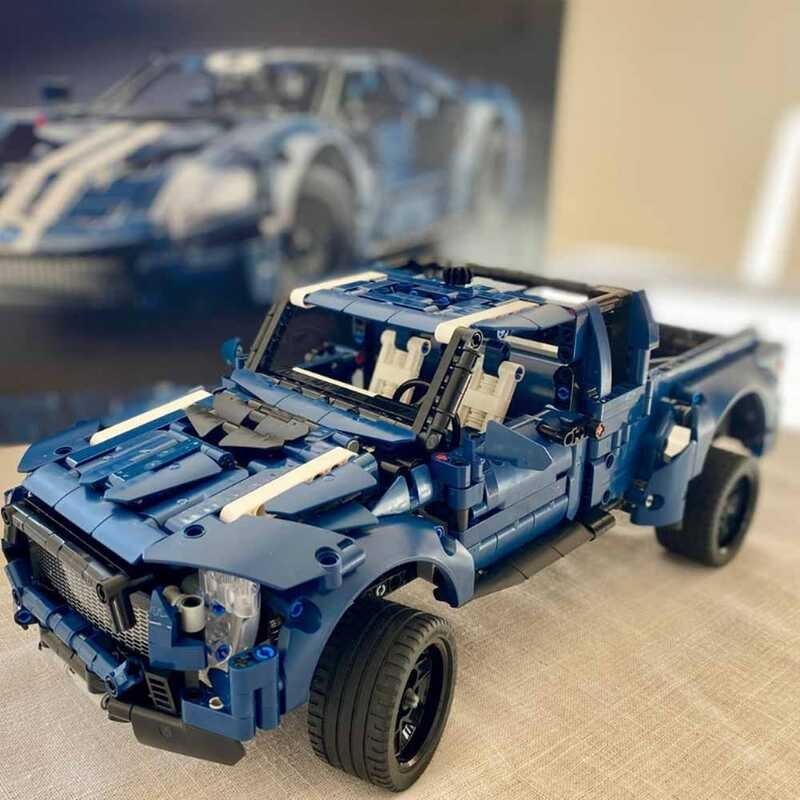 Ford GT Pickup Truck Muscle Sports Car Technical MOC Building Blocks ...