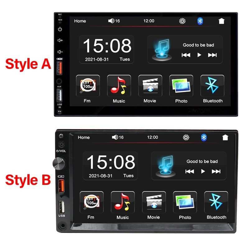 2 Din Car Radio Stereo 7 INCH 2USB Touch Screen Universal Bluetooth/GPS ...
