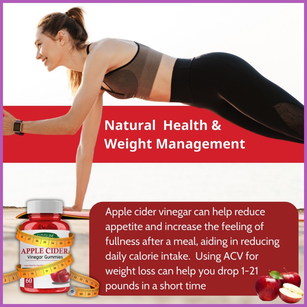 ♂ Apple Cider Vinegar Gummies Fitgum Original The Fun And Yummy Way To ...