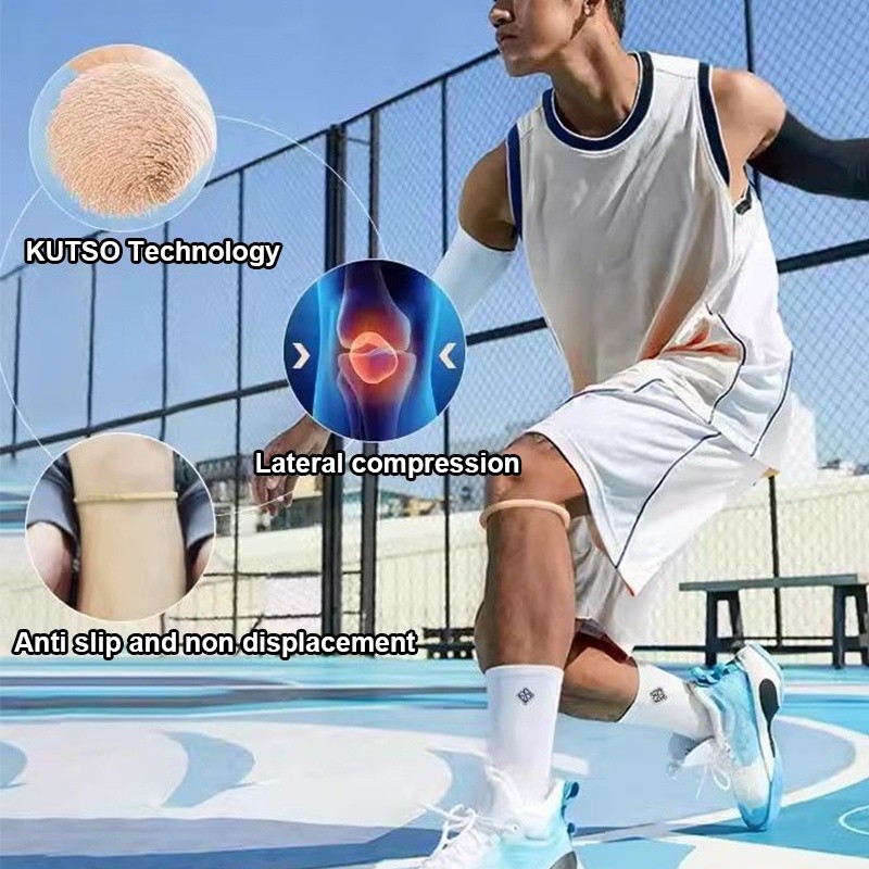 2Pcs Knee Force Belt Fine Patella with Basketball Knee Force Band High ...