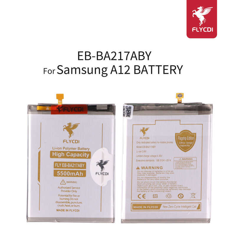 Original FLYCDI Eb-Ba217aby Samsung A12 Battery 100% Tested Universal ...
