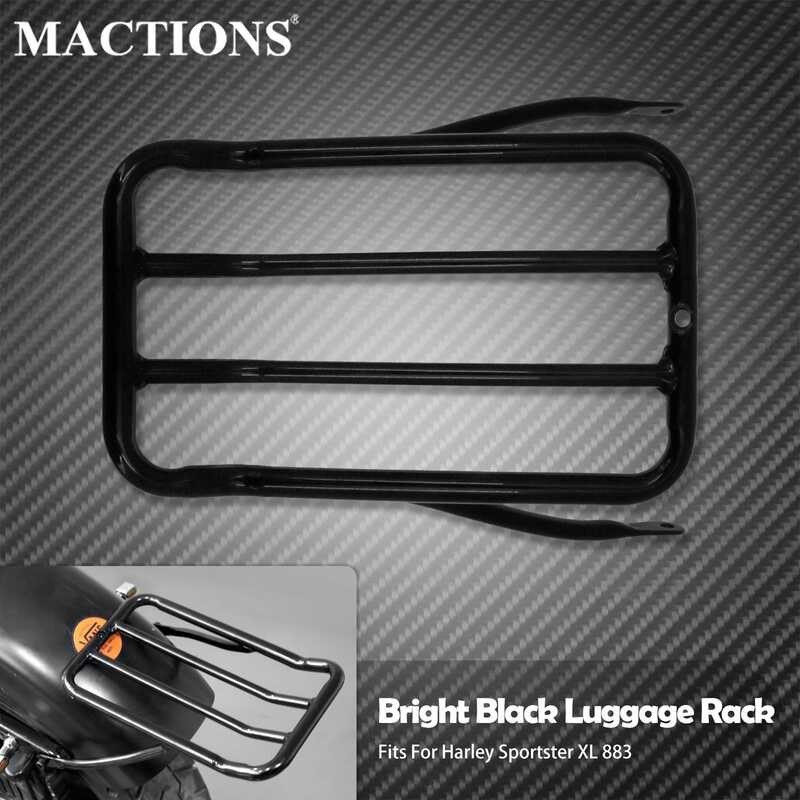 Motorcycle Bright Black Chopped Fender Lage Shelf Frame Rack Para sa ...