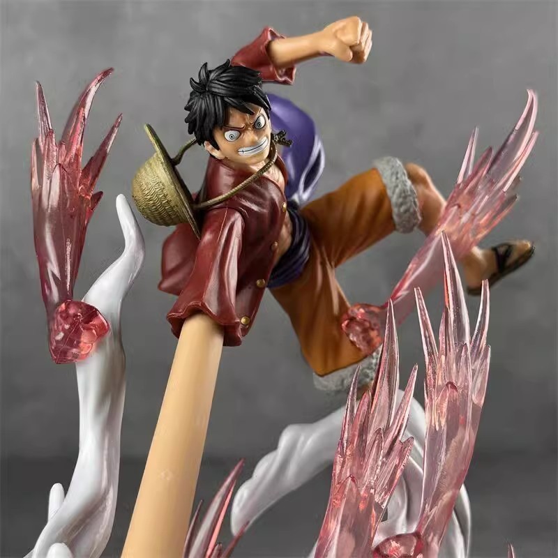 One Piece GK Battle Scene Luffy Rubber Fruit Machine Gun Luffy Anime ...