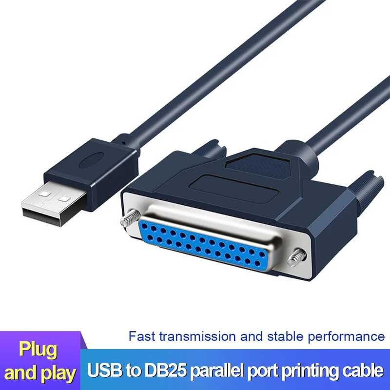 1.2M USB Db25 Female Port Converter LPT Cable 25 Pin Laptop PC To ...