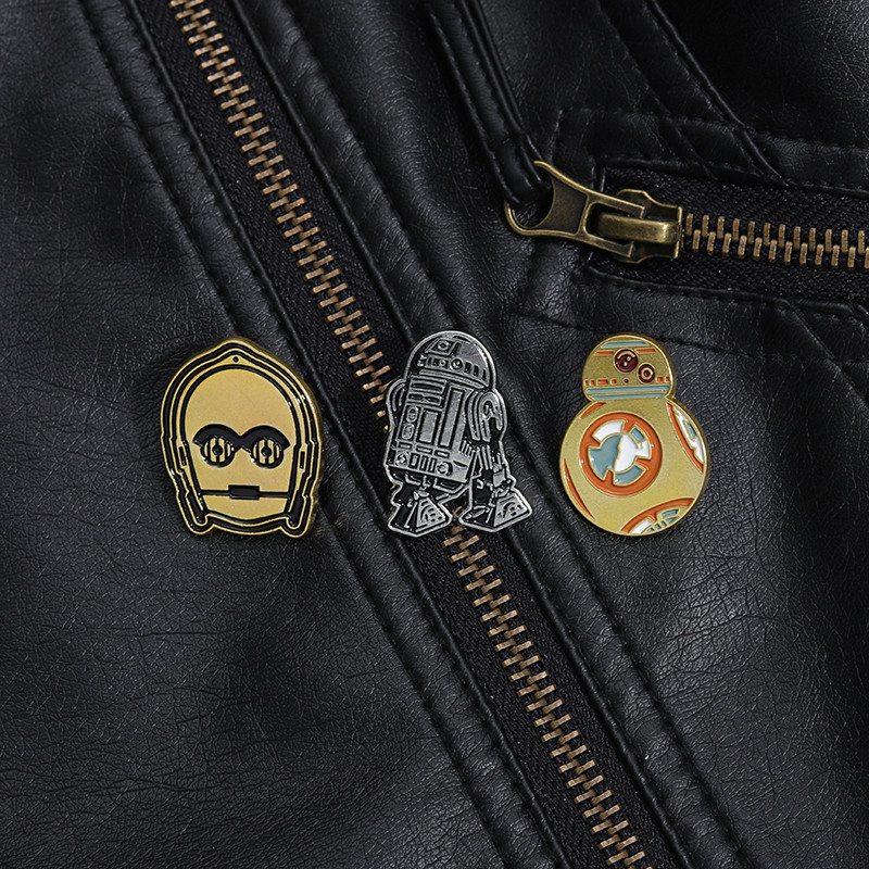 Movie Star Wars Enamel Pins Brooches Anime Mandalorian Armor Brooch Pin ...