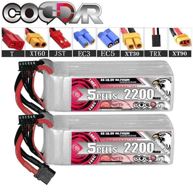CODDAR 18.5V 2200mAh 5S 140C LIPO Battery For Align Helicopter 90 ...
