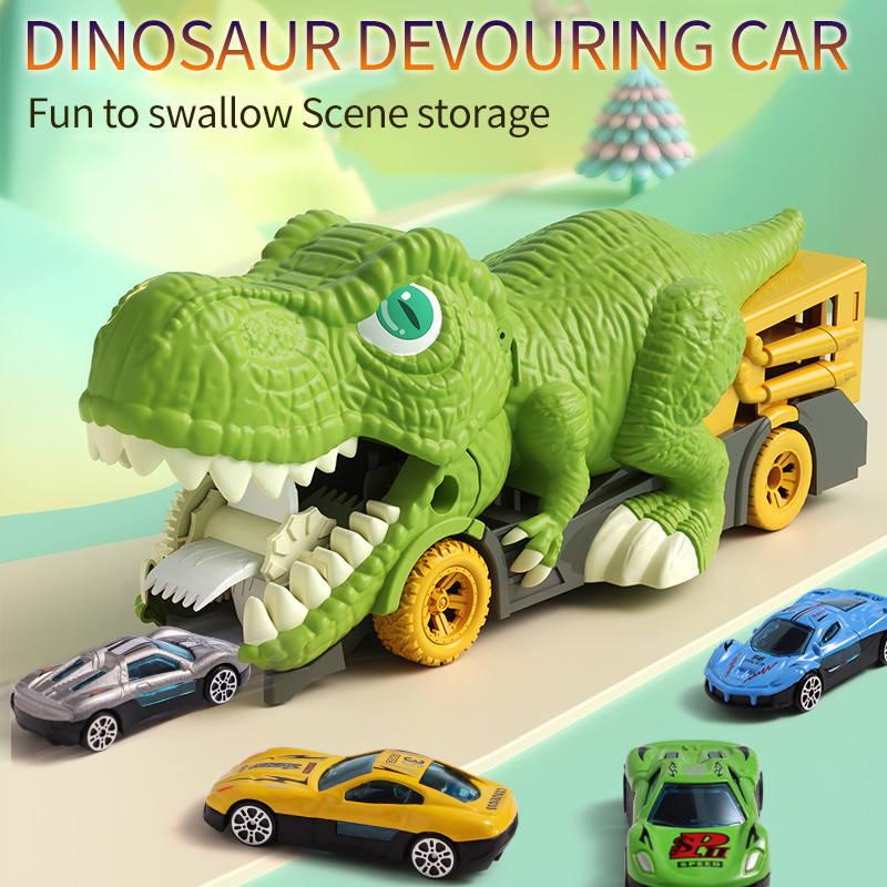 Large Dinosaur Devouring Tyrannosaurus Rex Storage Toy Boy Sliding ...