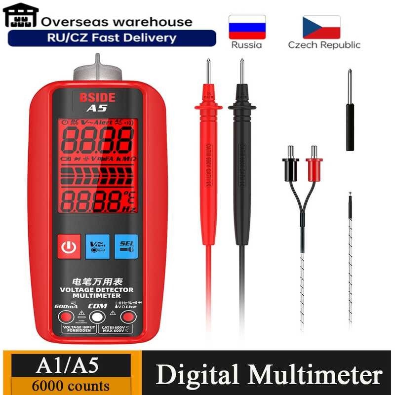 BSIDE A5/A1 Digital Multimeter Voltage Current Resistance Frequency ...
