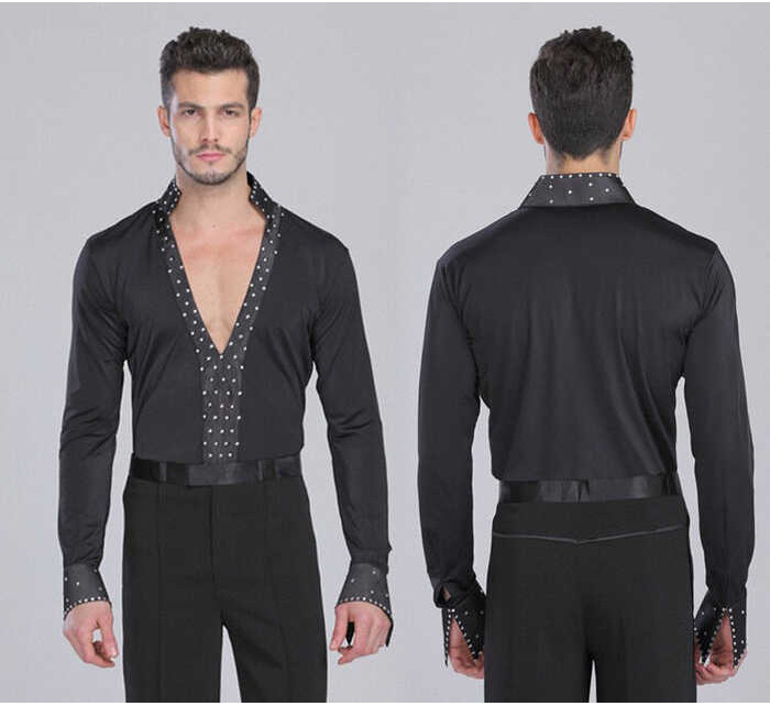 & Men Latin Dance Costume Cha Cha Practice Dance Costume Modern ...