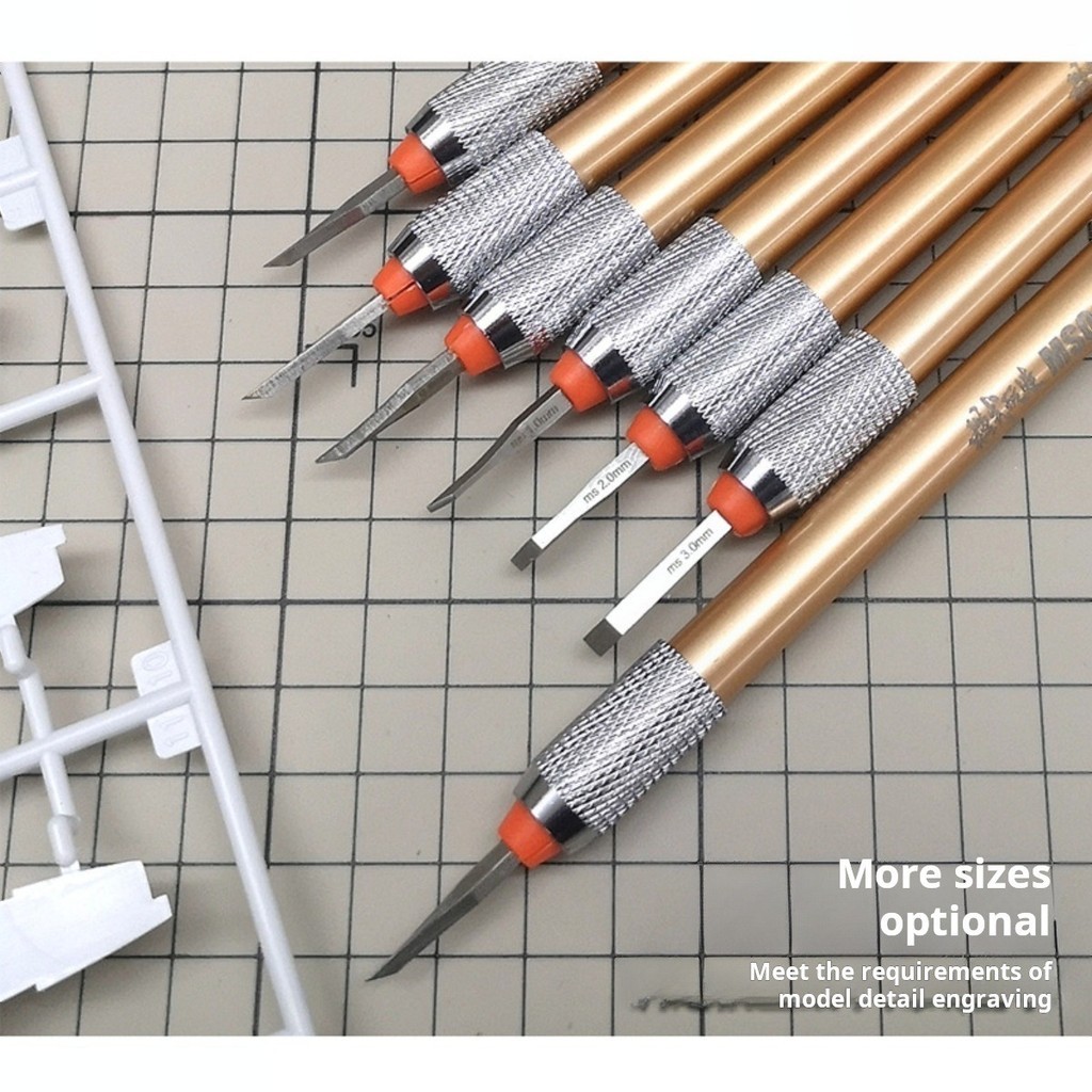 MOSHI MS048 0.15-3mm Model Carving Chisel Push Knife Precision Scribe ...