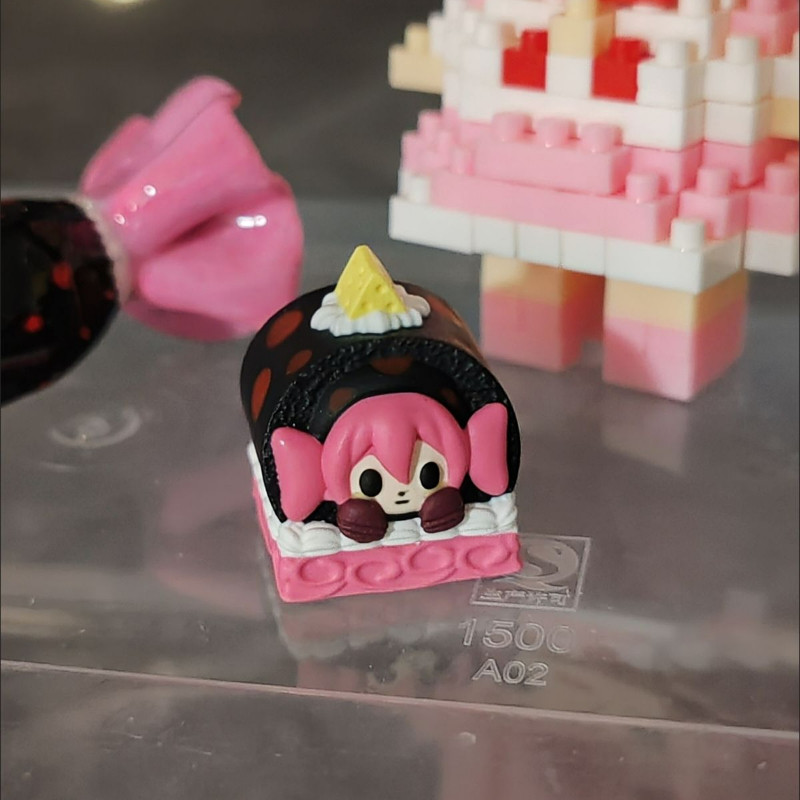 Nitroplus Books Keycap Cute Cartoon MX Switch Mechanical Keyboard Handmade Resin 3D Keycaps DIY ...