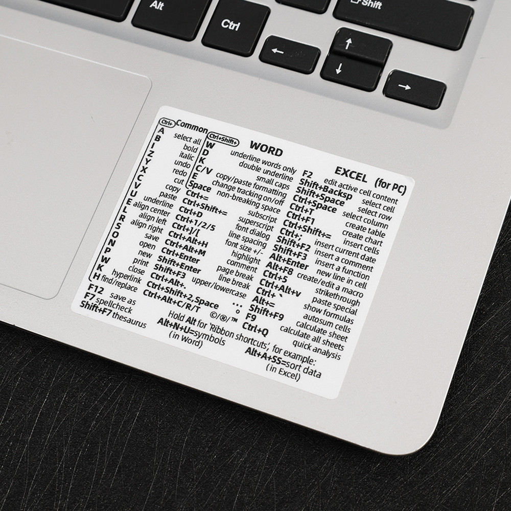 For PC Laptop Desktop Shortcut Sticker DIY Adhesive Waterproof ...