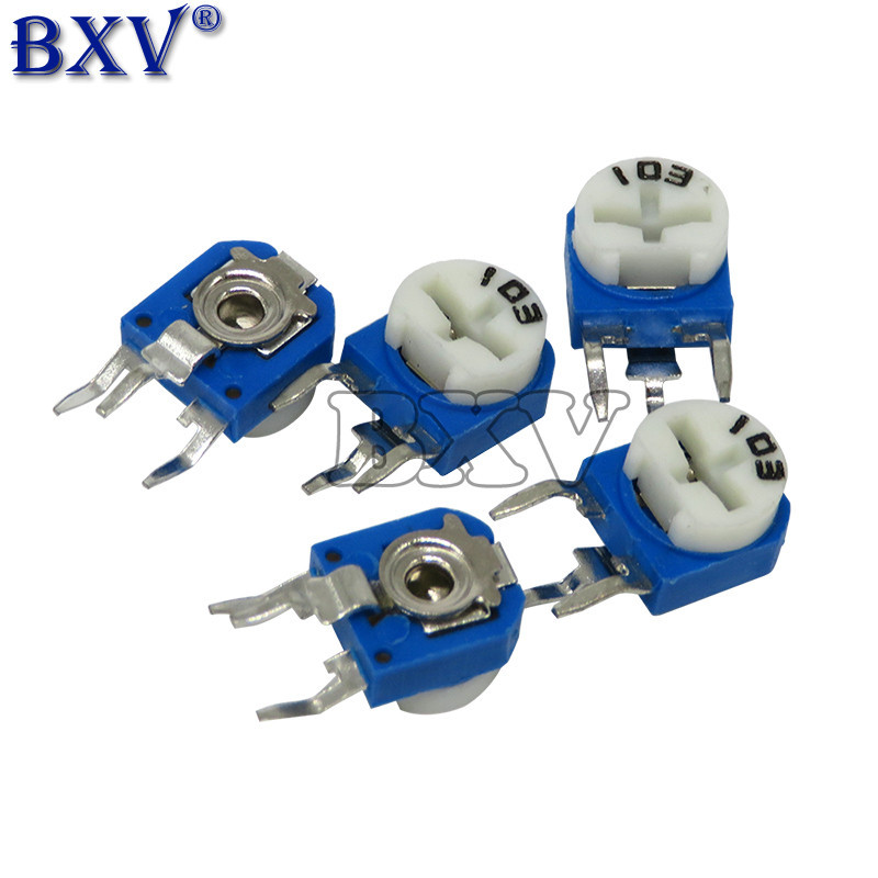 20PCS RM063 Trimmer Potentiometer Adjustable Resistor 1K 5K 10K 20K 50K 100K 200K 500K 1M 500R ...
