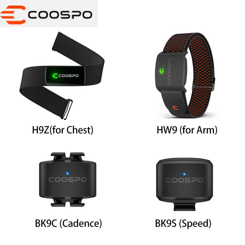 Coospo Heart Rate Monitor H9z Hw9 Speed Cadence Sensor Ant+ Rechargeable Battery Hand Belt Optic ...